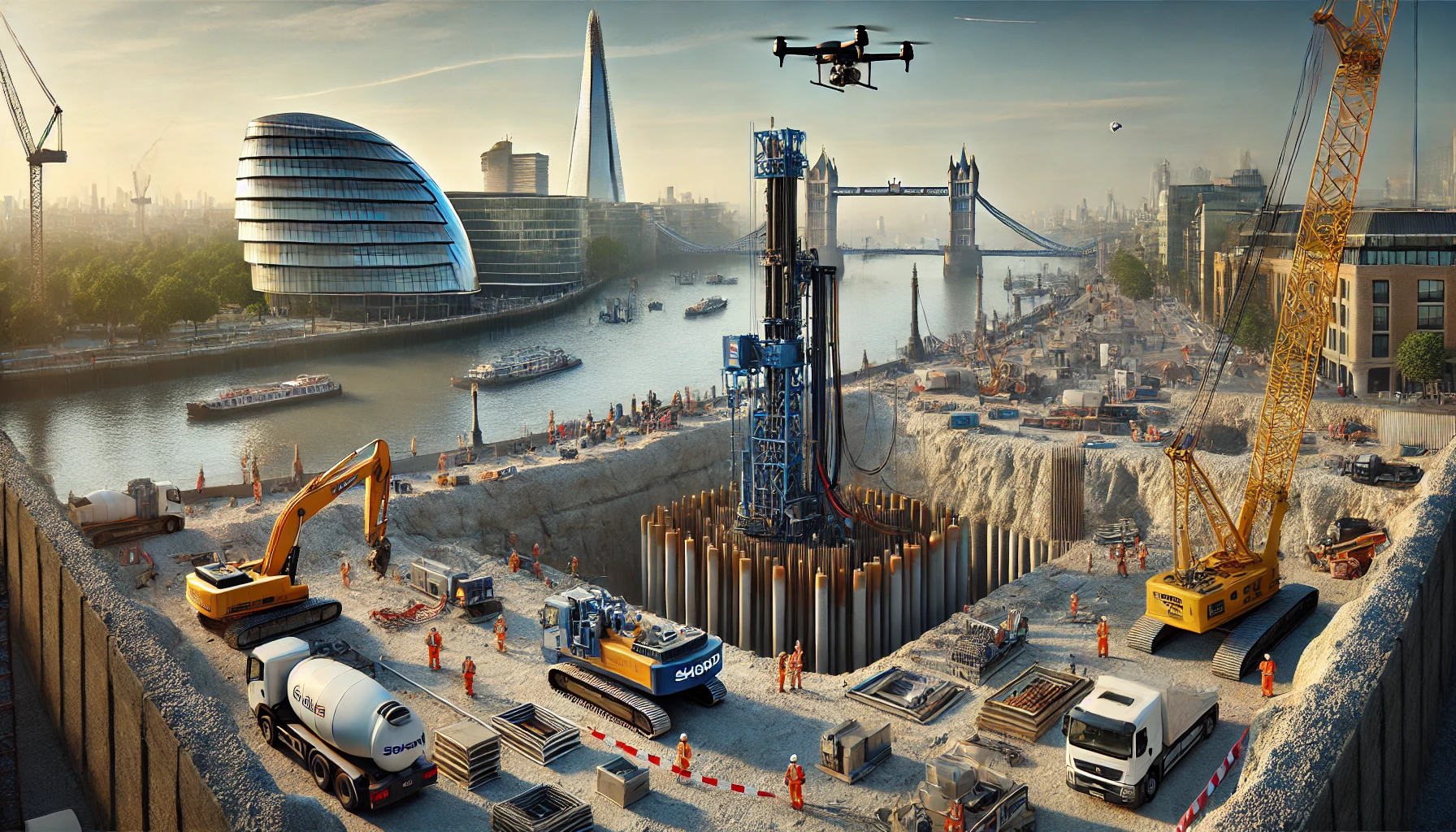 Piling Contractors London – Expert Mini Piling & CFA Solutions